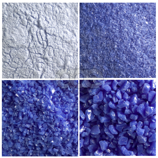 Bullseye Glass Fused Cobalt Blue Opalescent Frit - Free Shipping ...