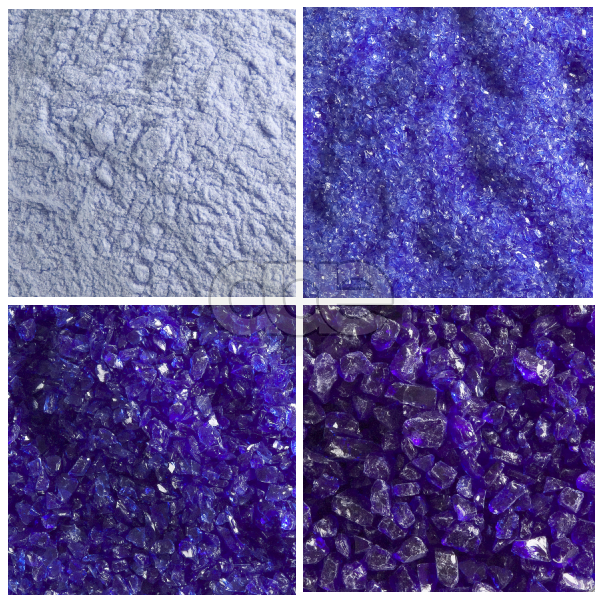 Bullseye Glass Fusible Deep Royal Blue Transparent Frit - Free Shipping ...