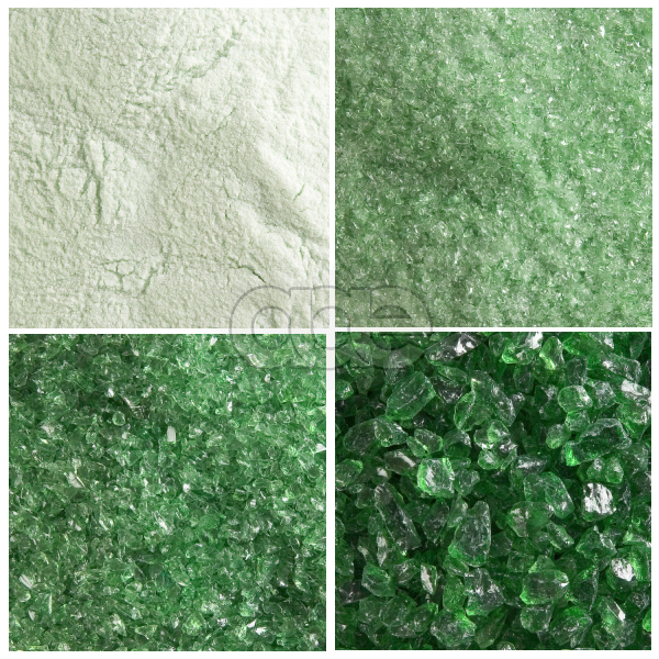 Bullseye Glass Fusible Light Green Transparent Frit - Free Shipping ...