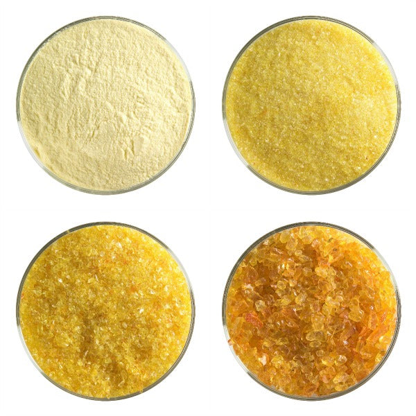 Bullseye Orange Transparent Frit — aaeglass.com